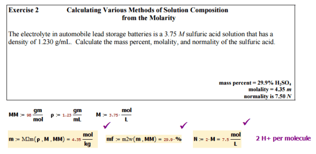 Molarity, Molality, Mass Fraction Conversion Formula | Math Encounters Blog