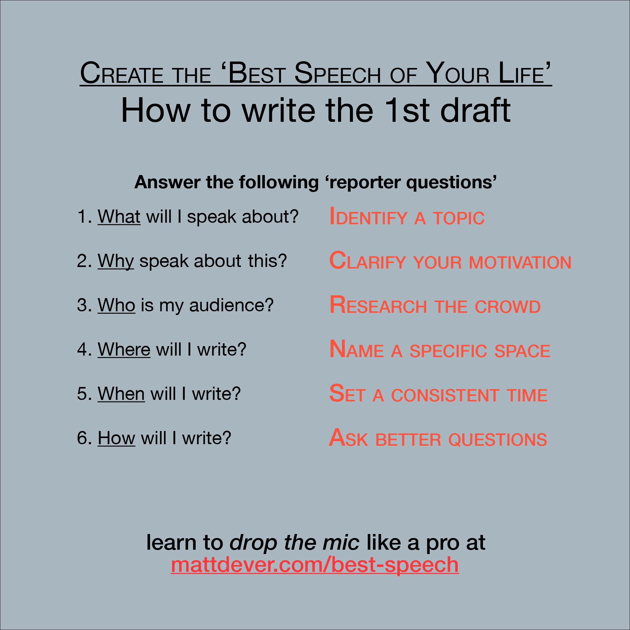 How To Write The First Draft Of Your Speech Mattdever how-to-write-the-first-draft-of-your-speech-mattdever