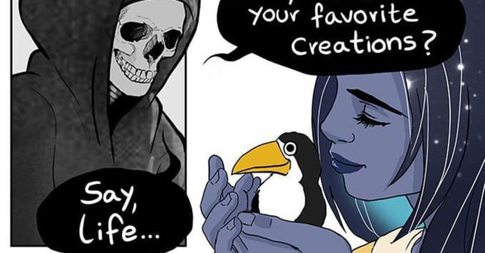Life & Death - Loving Reaper Comic - Media Chomp