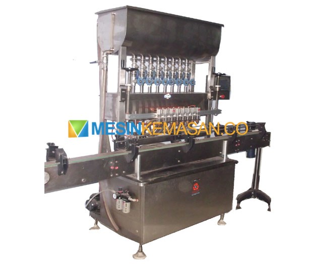 Mesin Pengisi Cairan & Minyak Otomatis 8 Line - Mesin Packing, Mesin ...