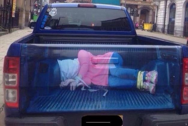 Fury over 'rape joke' optical illusion showing woman being kidnapped in ...