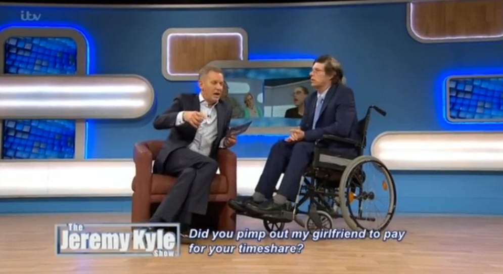 Jeremy Kyle Show viewers angry Jezza told man in wheelchair to 'sit ...