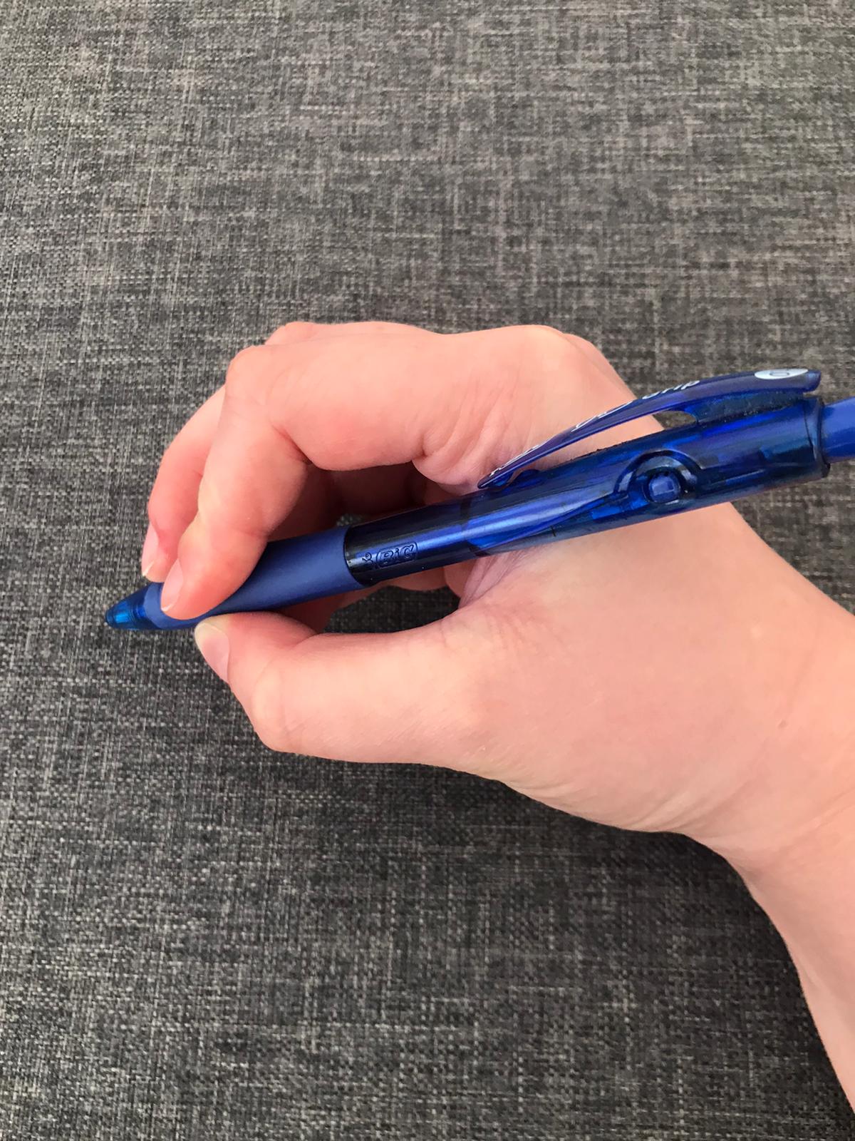 Apparently there are names for the ways different people hold their pen ...