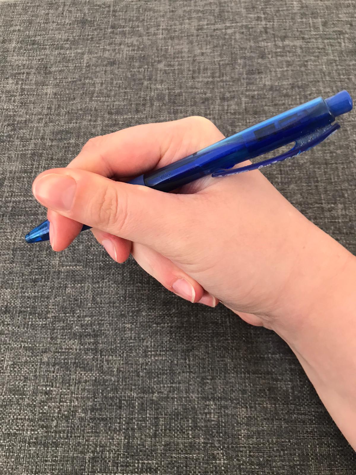 Apparently there are names for the ways different people hold their pen ...