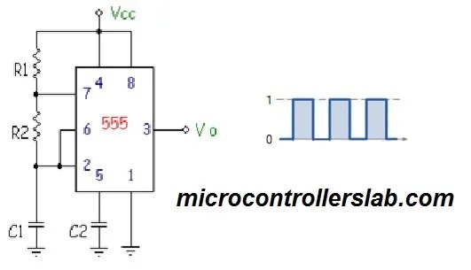 555 Timer Circuit Diagrams Different Modes Of 555 Timer