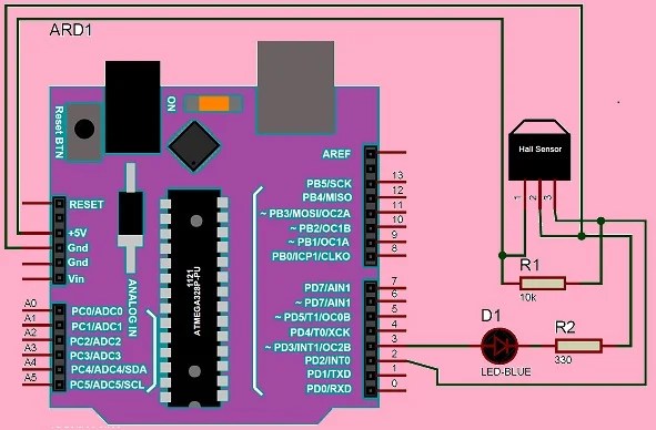 A3144 Hall Effect Sensor introduction working and pinout | Microcontrollers Lab