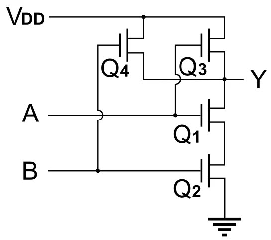 Gate Internal Circuits - Circuit Diagram