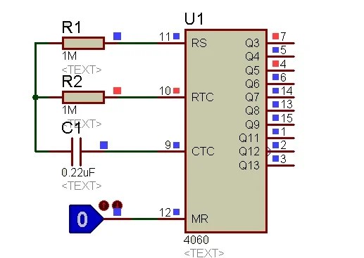 CD4060 Counter Pinout, Working, Examples, Applications and datasheet