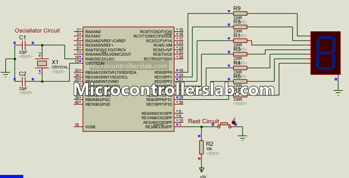 Hex To 7 Segment Decoder Circuit Diagram