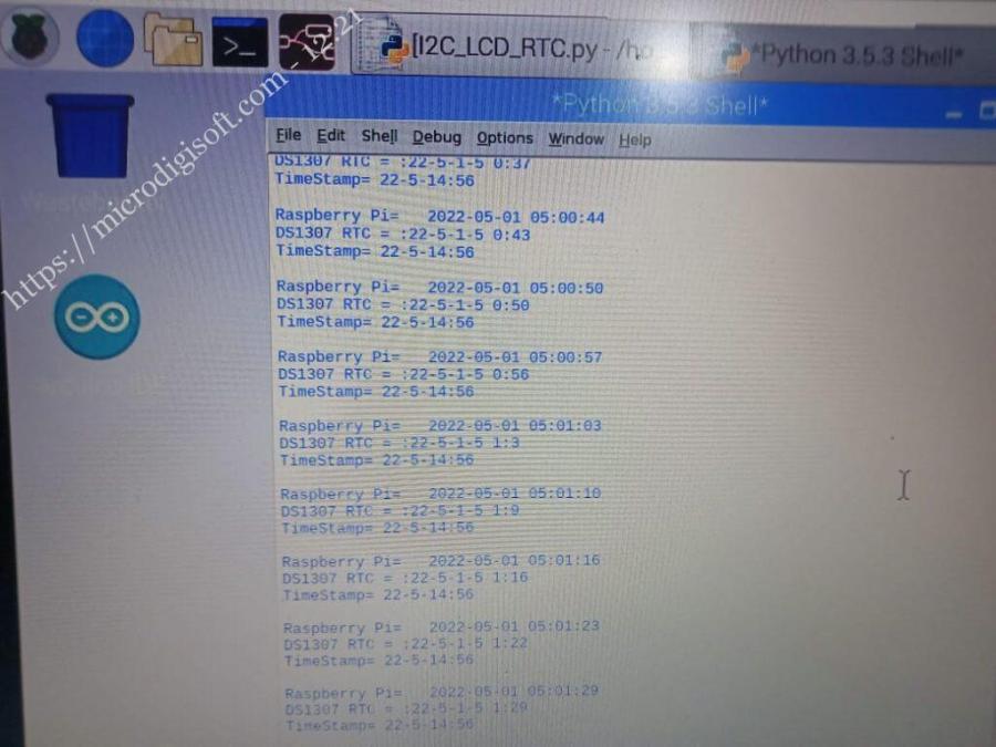 Interfacing RTC DS1307 Module with Raspberry Pi Using Python