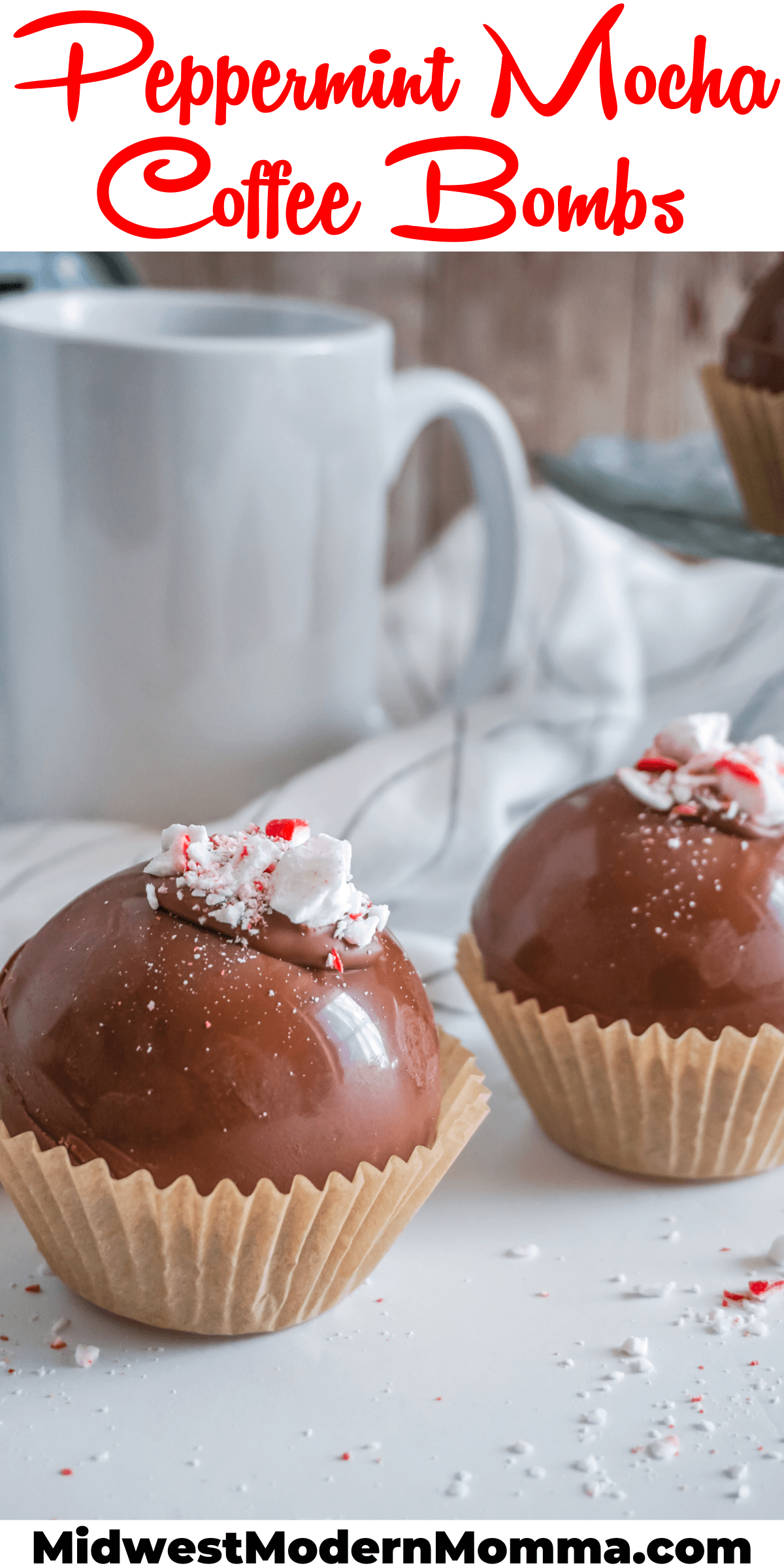 How to Make Peppermint Mocha Coffee Bombs - Midwest Modern Momma