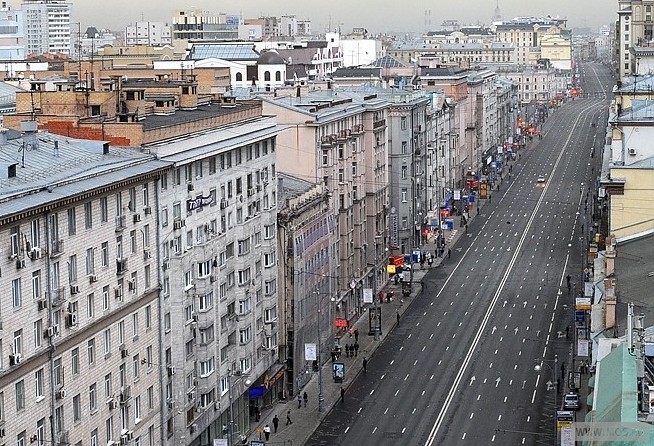 View of Tverskaya Street, in Moscow. Picture from uvisitrussia.com ...