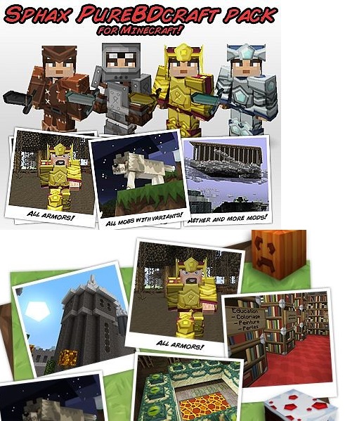 Pack Texturas Sphax PureBDCraft Minecraft 1.5.2 - Minecraft Descargas