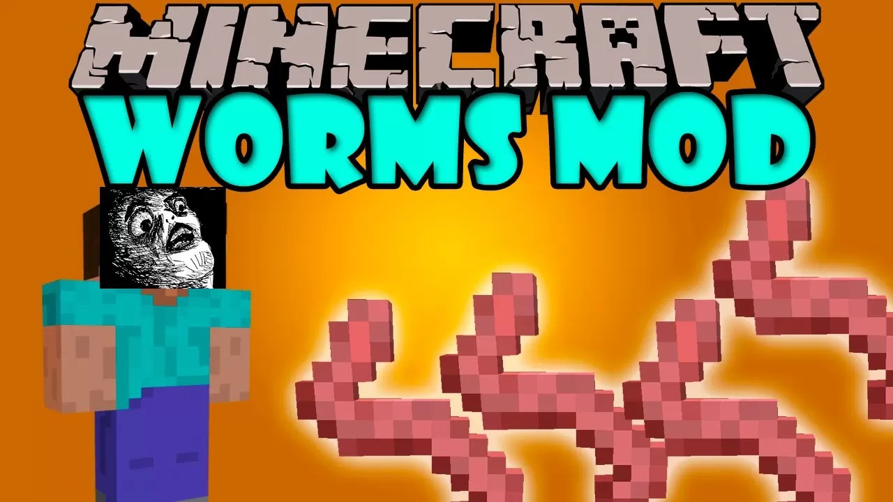 Worms Mod for Minecraft 1.8 | MinecraftSix