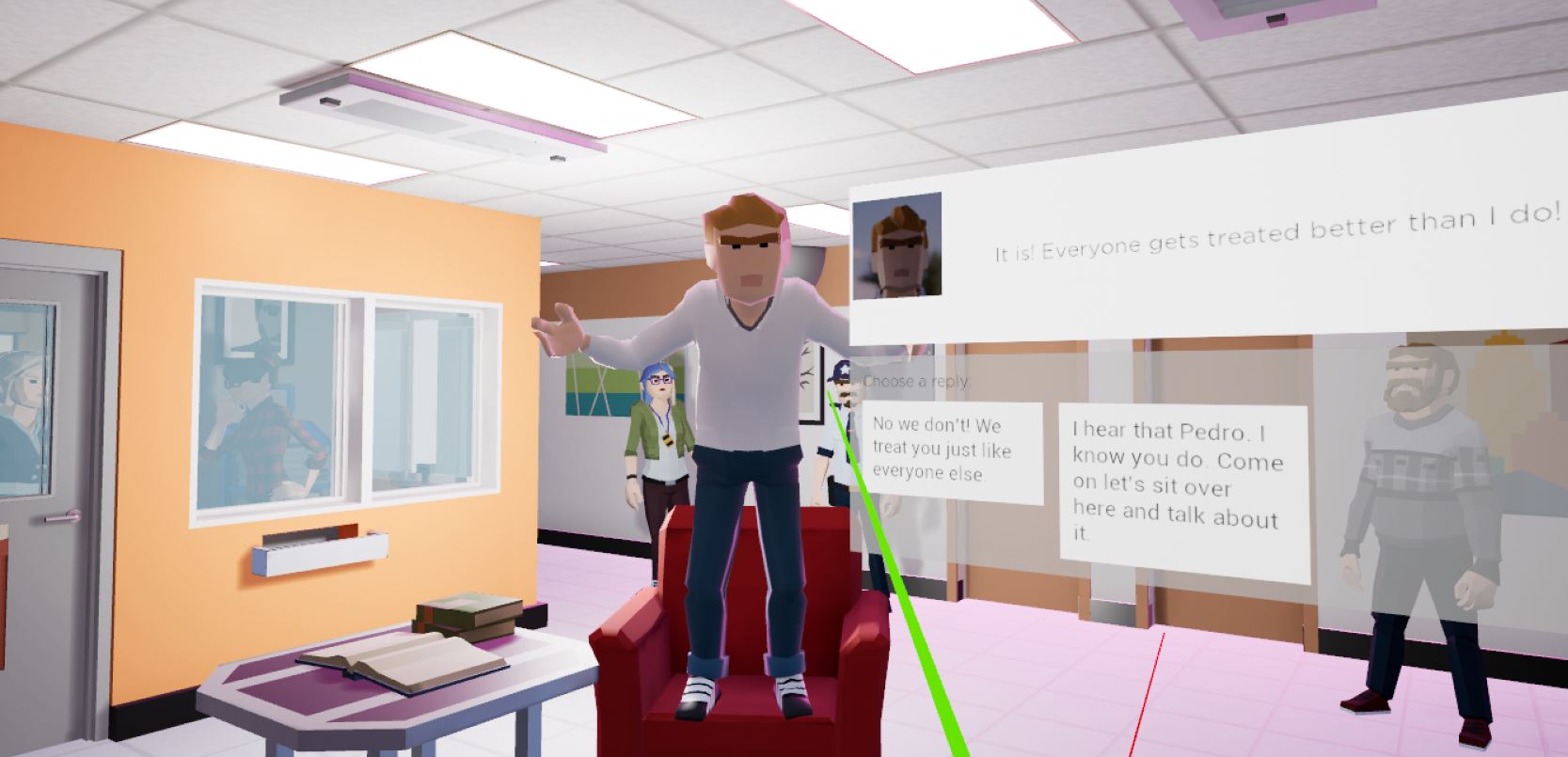 Therapeutic Crisis Intervention Simulation. P1,P2 – Ming3D