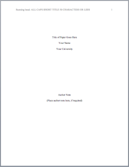 Lab Report Title Page Format FREE DOWNLOAD Elsevier Social Sciences