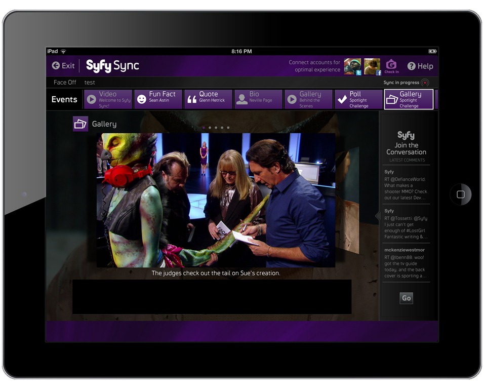 Syfy Sync App Now Available for iPad and Android Tablets – MobilityDigest