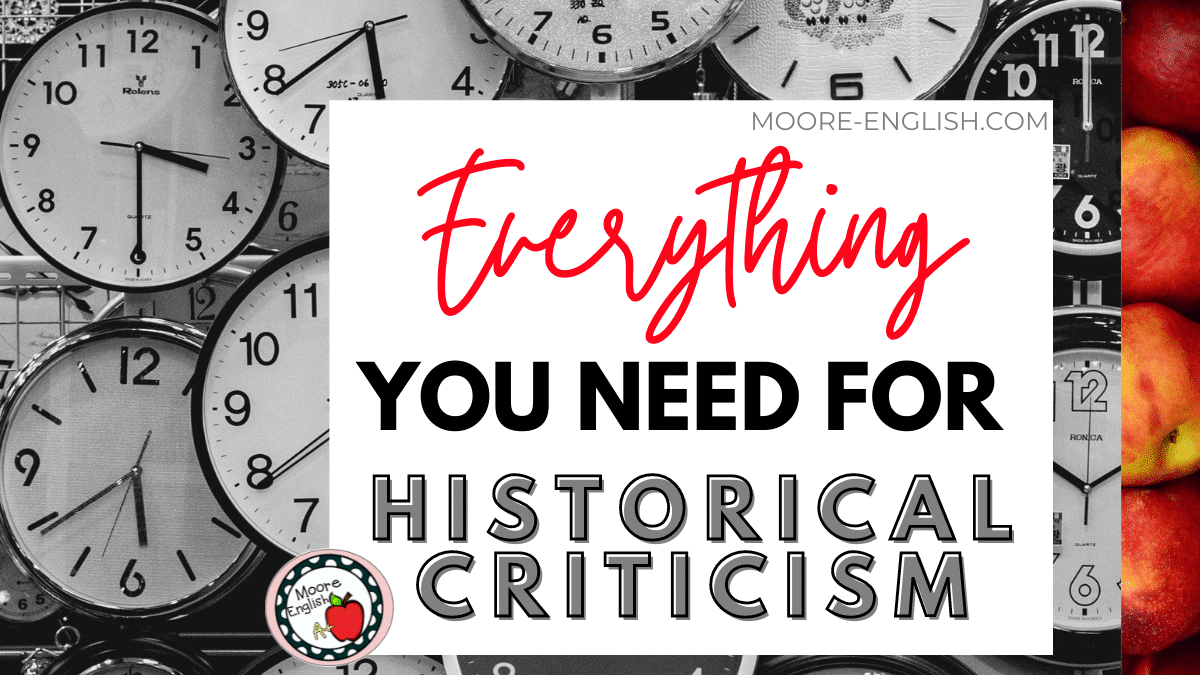 How to Introduce Historical Criticism / Moore English