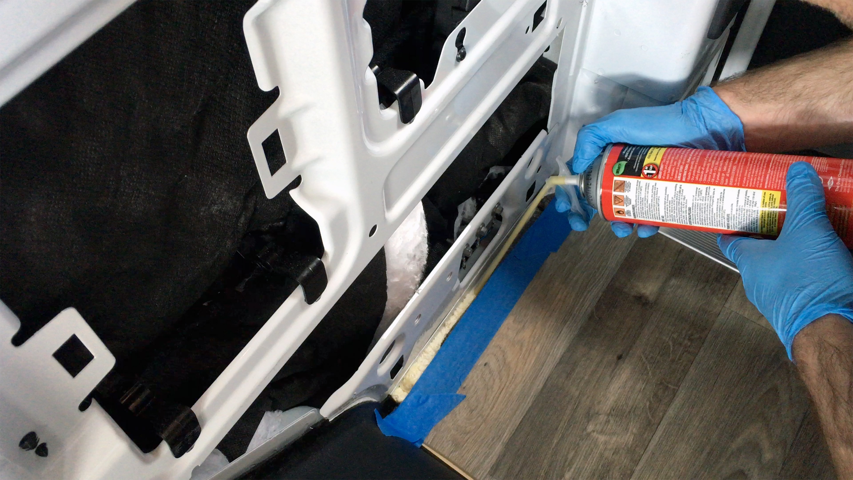 How-To Install A Vinyl Floor In Your Van - Morey's In Transit