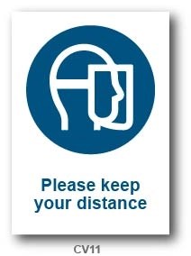 Please keep your distance sign - Multiprint Solutions