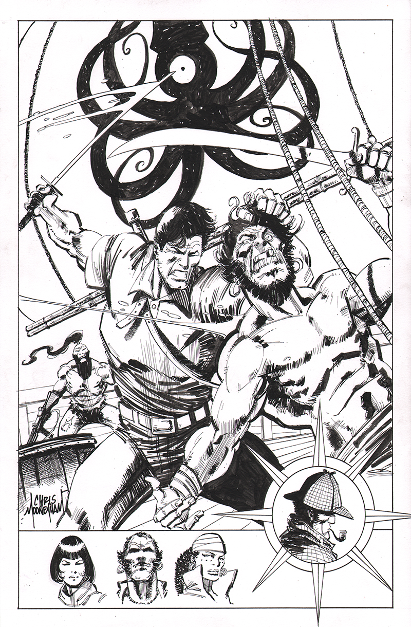 Five Ghosts 9 Cover Inks – Multiversity Comics