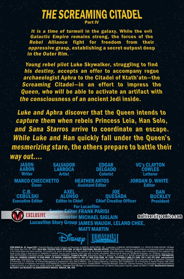 Exclusive Preview: “Star Wars” #32 – Multiversity Comics
