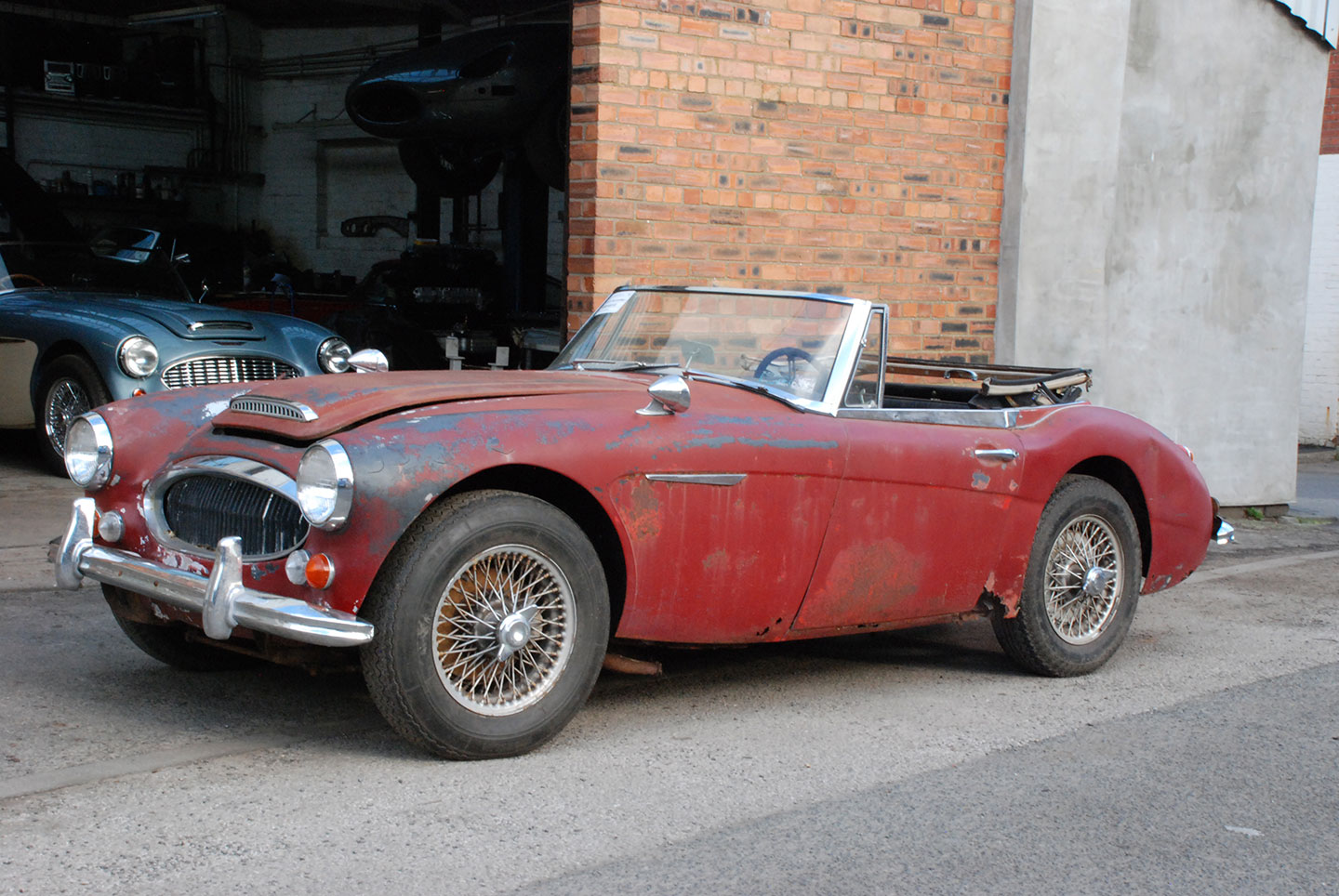 Austin Healey 3000 Restoration Project For Sale - carfax garage