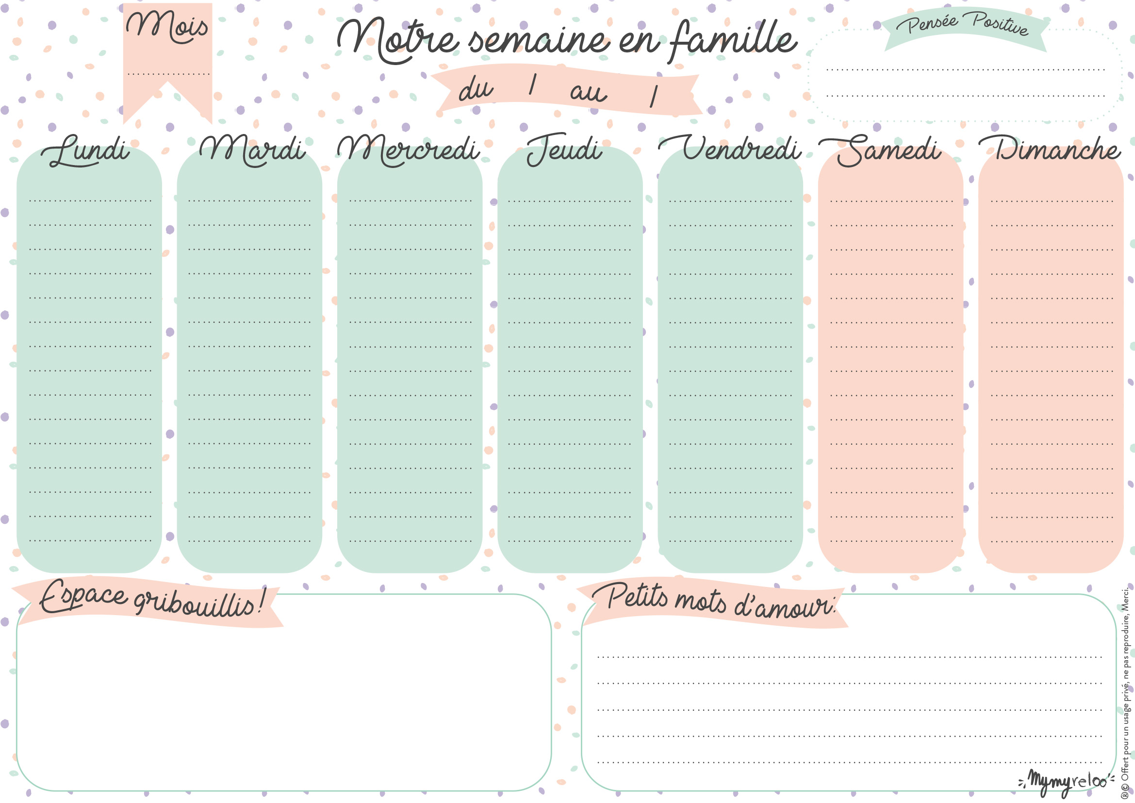 Goodies // Une rentrée 2018/2019 bien organisée (Calendrier annuel ...