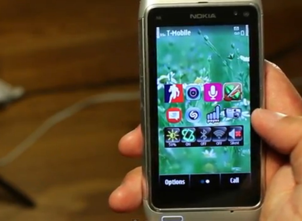 Force Control Widget demoed on Nokia N8, quick settings for homescreen ...
