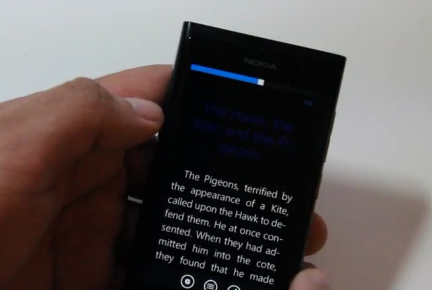 Lumiappaday #199: Nokia Reading demoed on the Nokia Lumia 800 : My ...