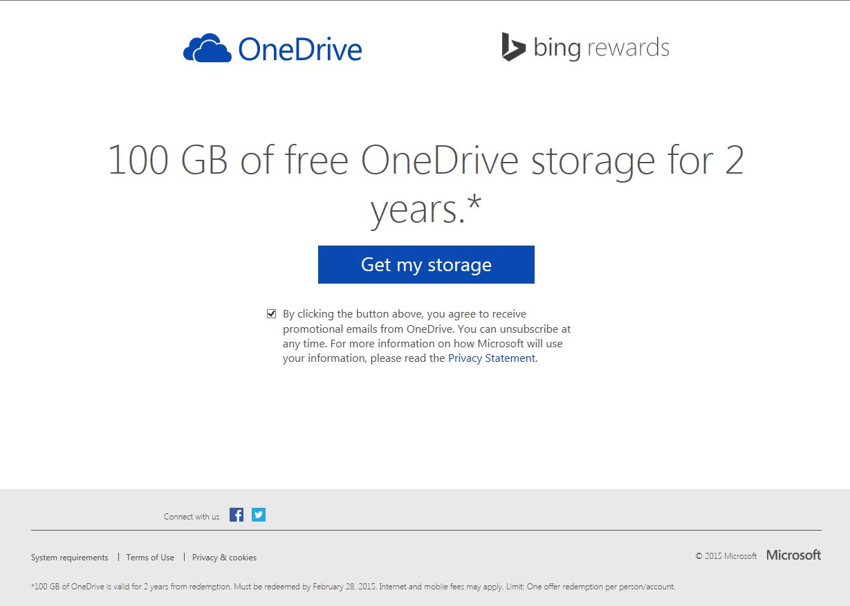 Get 100GB of FREE OneDrive storage for up to 2 years! : My Nokia Blog - 200