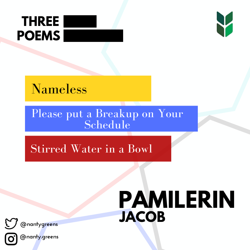 3 Poems by Pamilerin Jacob - Poetry | Nantygreens