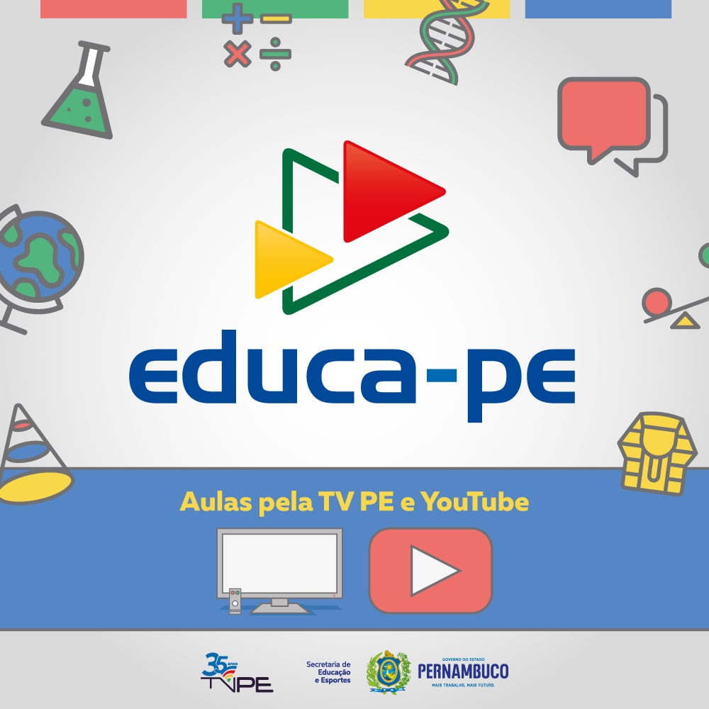 Nesta segunda (01), retornarão as aulas online do Educa-PE - Portal Nayn Neto