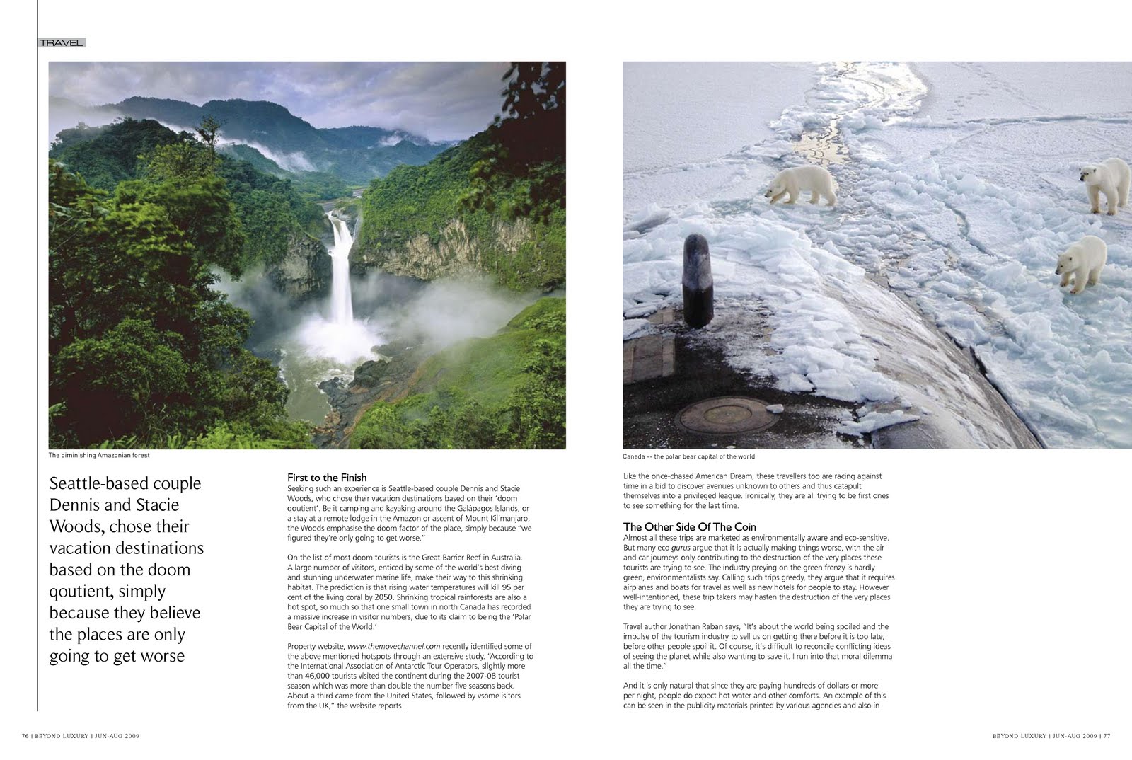 Feature on Doom Tourism | Just Me