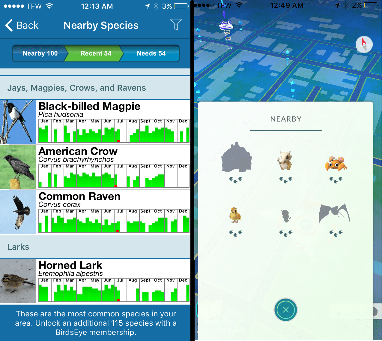 Here is how Pokemon Go is birding. by Anna Fasoli | Nemesis Bird