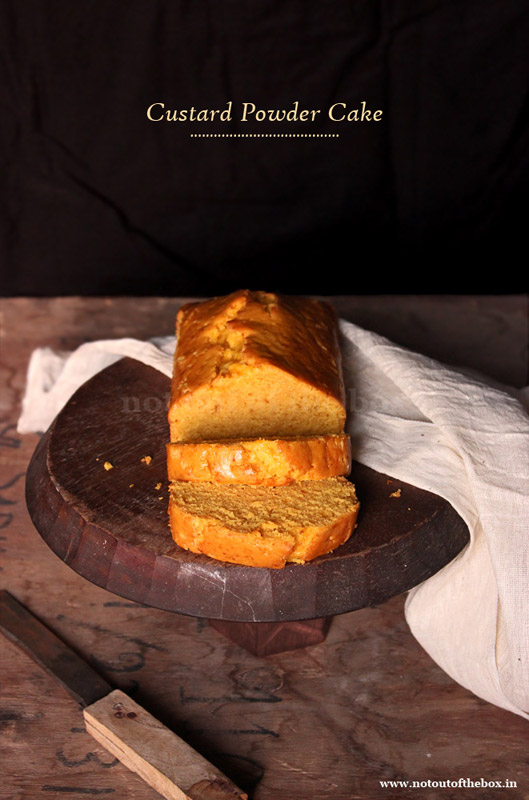 Eggless Custard Powder Cake | Not Out of the Box