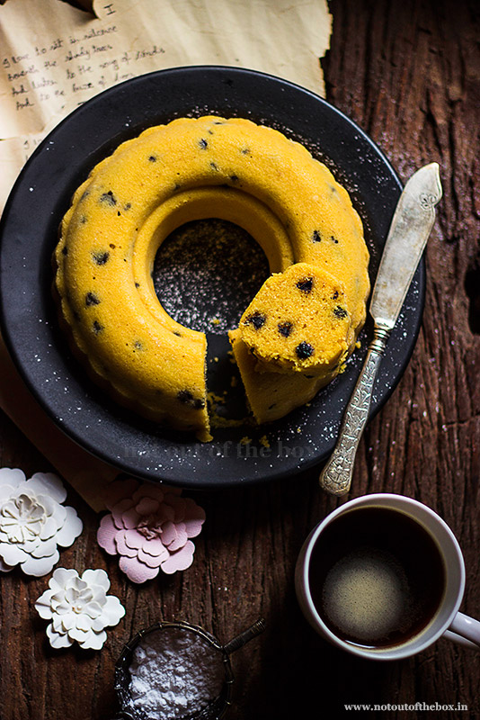 Eggless Custard Powder Cake | Not Out of the Box