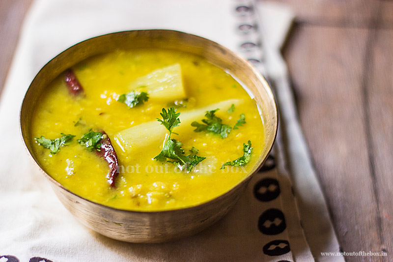 Lentil with Radish/Mulor Dal | Not Out of the Box
