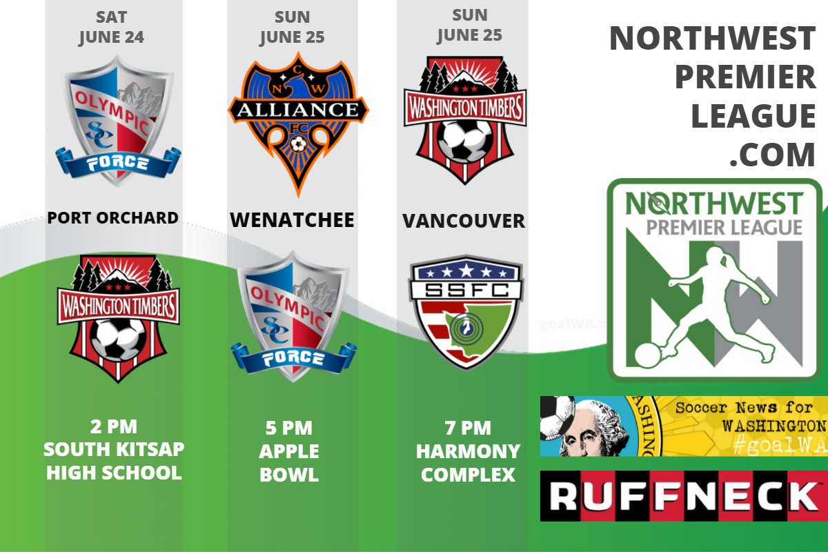 NWPL schedule for June 24-25 – Northwest Premier League