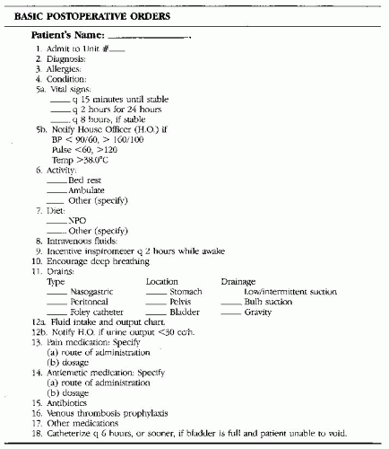 Postanesthesia and Postoperative Care | Obgyn Key