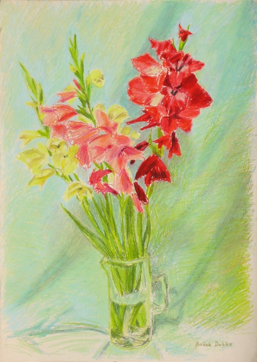 Pastele olejne – Gladiole | Obrazy Art