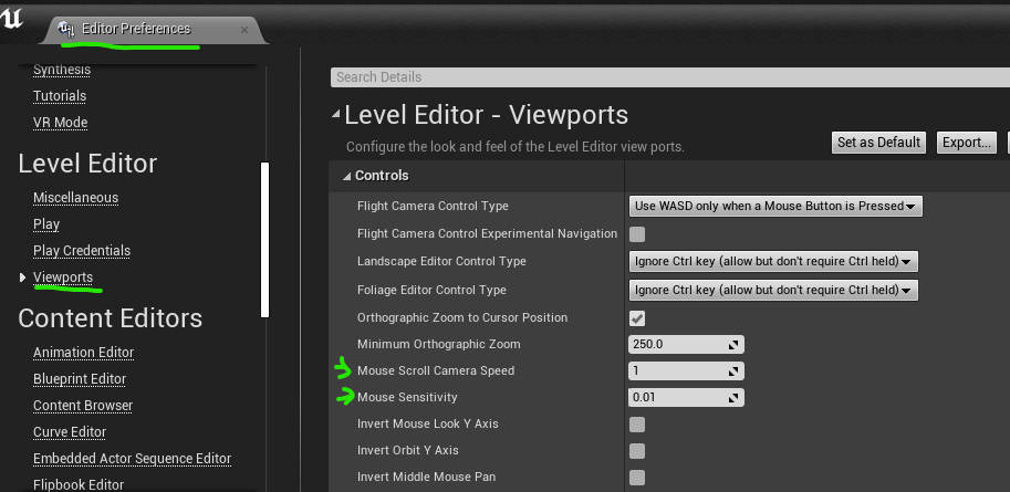 Ue4 preferences change cursor color - sapjebuild