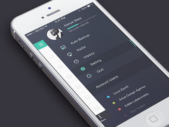 25 Mobile Navigation Menu Ui Design Inspiration Onaircode