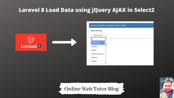 Laravel 8 Load Data using jQuery AJAX in Select2