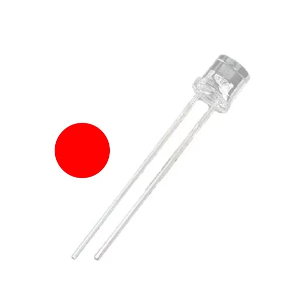 Led Rojo Flat Ultrabrillante 5mm, 2-2.2V 20mA – ELECTRÓNICA GUATEMALA OXDEA
