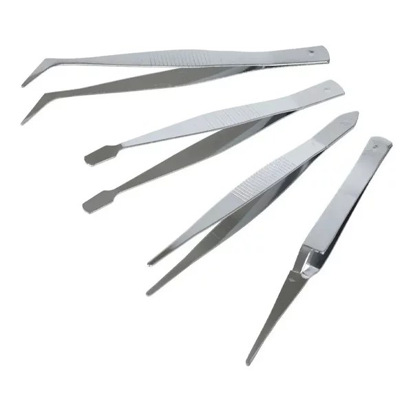 Juego de 4 Pinzas para Electrónica de Acero Inoxidable – ELECTRÓNICA ...