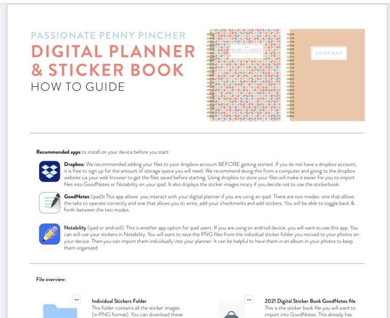 Importing Your Digital Home Planner Files to GoodNotes or Notability