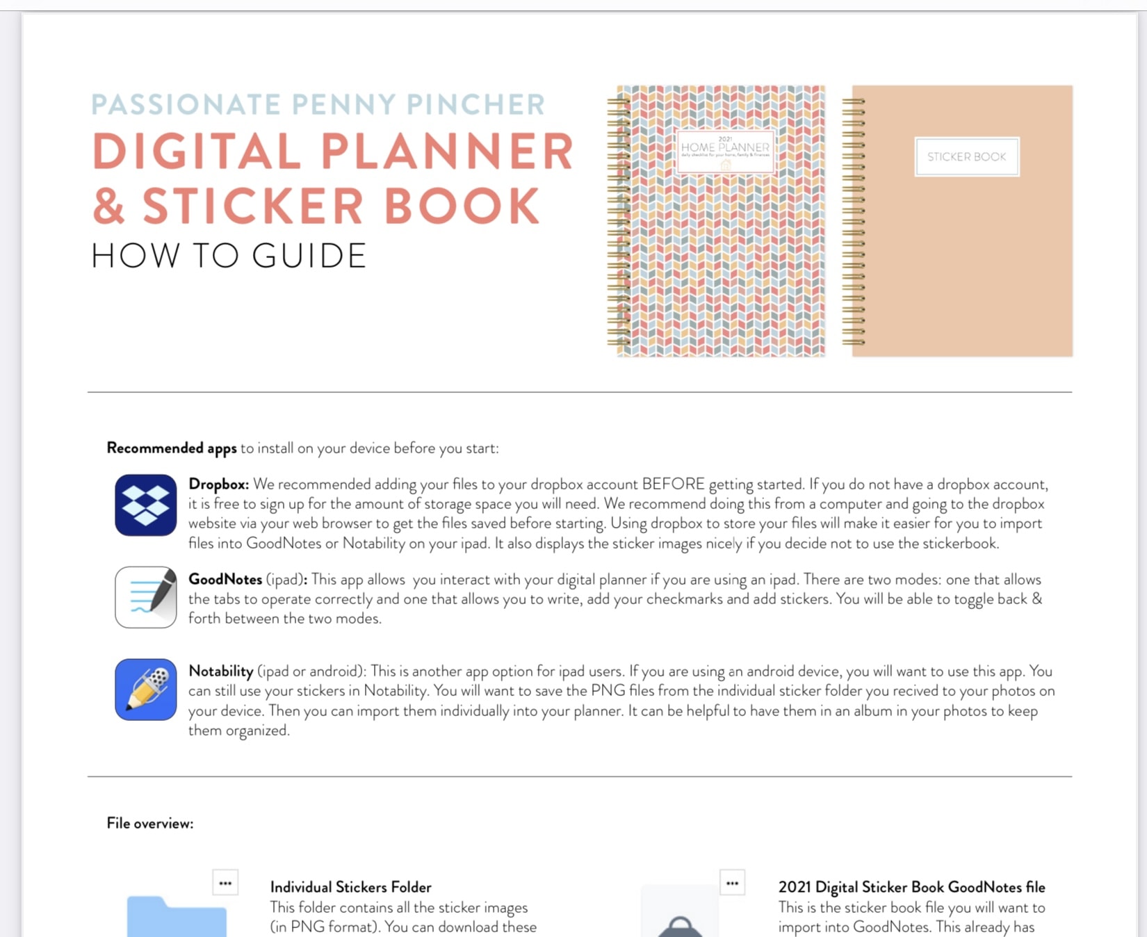 Importing Your Digital Home Planner Files to GoodNotes or Notability