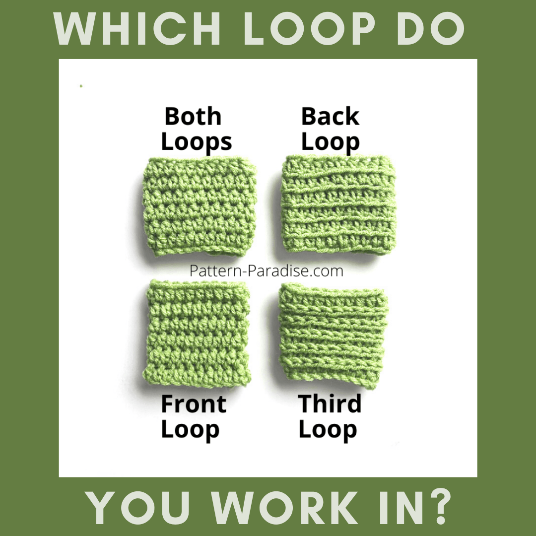 Tutorial: Working in Front, Back or Third Loop - Pattern Paradise