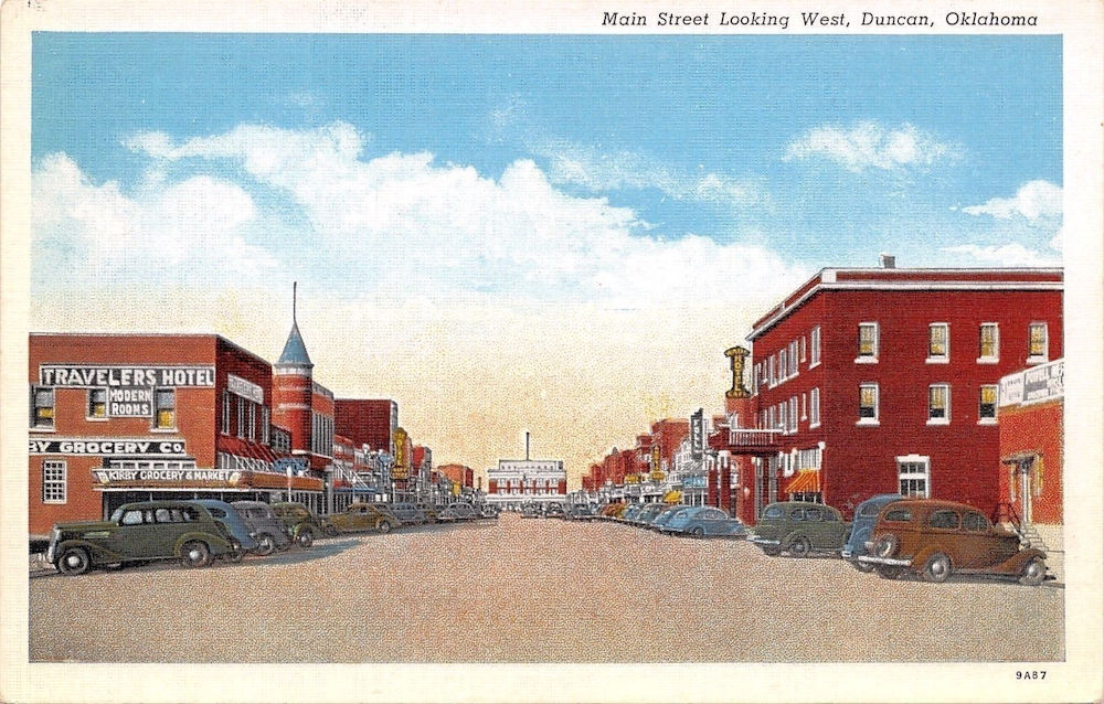 Oklahoma - Old Main Street Postcards - Peter D. Paul.com